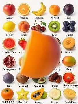 Names of Fruits in English | Fruit Chart for Kids & Students