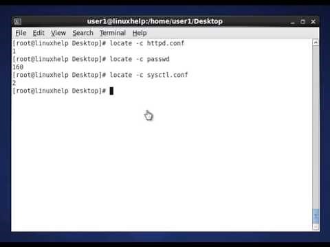 How to locate the files or directories using locate command?