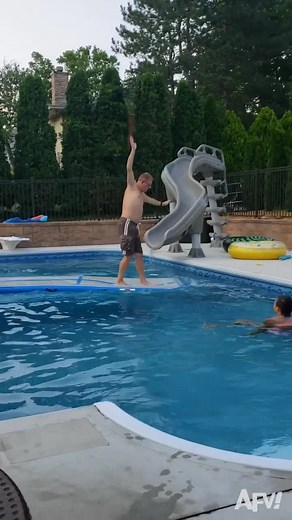 me trying to reach my goals 😂 #afv #pool