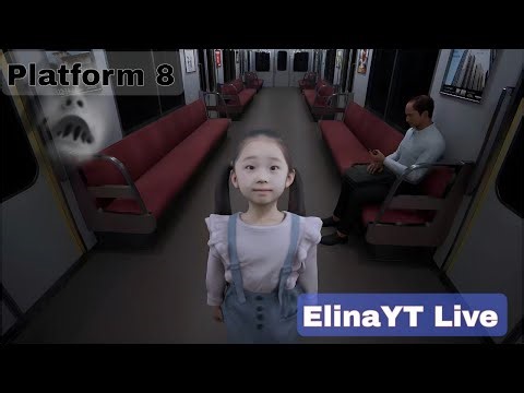 PLATFORM 8 HORROR GAME 💀WITH ELINAYLIVE