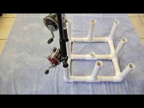 How To: Cheap PVC Multiple Fishing Rod Holder / Storage Rack For Home Or Beach