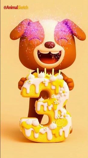 The Cake Numbers Song!🎂 | Fun Nursery Rhymes For Kids | Learn Counting 1 to 5 w/ ‪@AnimalSketch‬