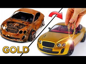 Restoration BENTLEY to 24k Gold - Ultra Luxury Car