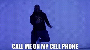 Call me on my cell phone