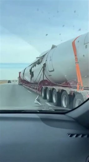 He’s Hauling an Old Boeing Fuselage… Then a Low Bridge Shreds It