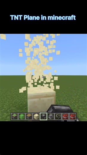 this is how you can make a tnt plane in Minecraft minecraft #minecraftshorts #activites