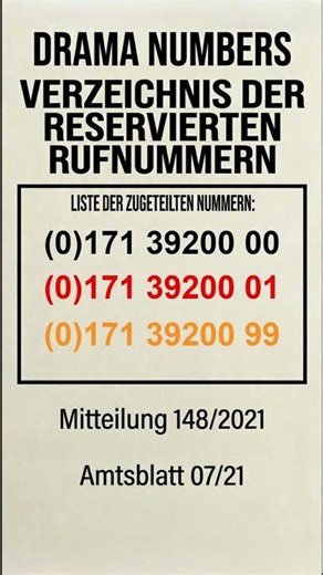 Offizielle Fake-Nummern vom Amt! 📞🚫