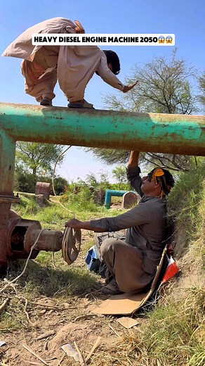 Heavy diesel engine machine 2050😱 #machine #technology #diesel #diesel engine | Hunting Adventure