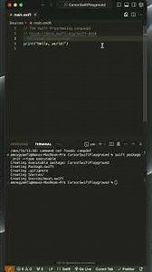 How to run #swift #code in #cursor #ai