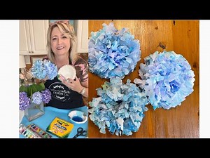 How to make beautiful coffee filter hydrangeas