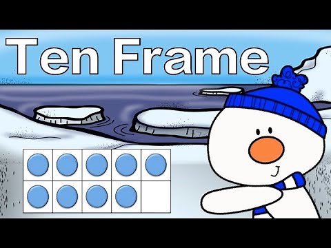 Winter: Ten Frame Subitizing: Math Brain Break