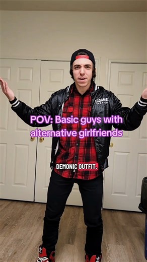 POV: Basic guys with alternative girlfriends #goth #gothgirl #alternative #emo #punk