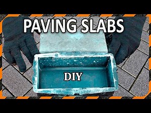 How to make vibrocast paving slabs (brick) - DIY