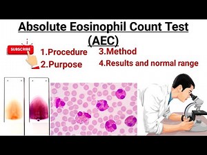 Absolute #Eosinophils count ll AEC count #Eosinophilia || #Eosinopenia