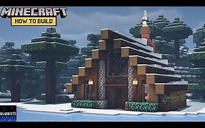 【Minecraft】 BlueBits:如何建立冬季小屋教程
