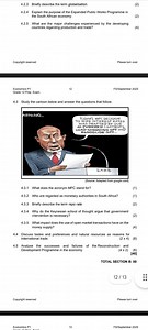 Economics P1Grade 12 Prep. Exam.FS/September 20254.2.3 Brie... | Filo