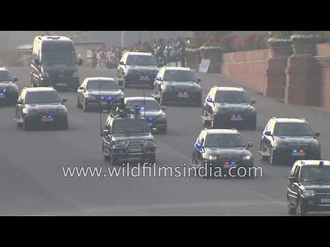 VIP Convoy culture in India: Prime Minister arrives in massive BMW cavalcade with Z plus security