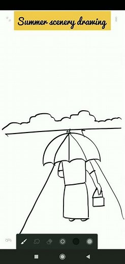 how to draw summer scenery