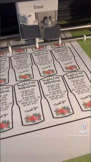 DIY Tumbler Care Instructions Print then Cut Cricut Maker Design Space