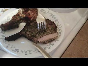 PORK CHOPS in The Breville Smart Oven Air Fryer