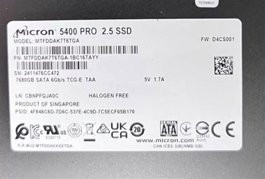 Micron 5400pro 7.68TB Enterprise SSD Review