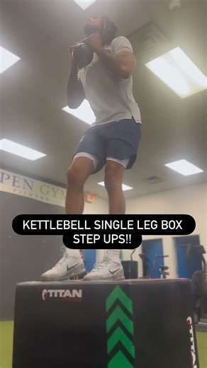 Kettlebell box step up’s for explosive lower body gains! #LegDayGoals #legdaytips #PersonalTrainer