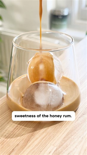 36K views · 70 reactions | Indulge in the simplicity of a caffeinated cocktail that's quicker to make than your morning flat white. 弄 Pairing the richness of espresso (we suggest Bourbon Cream) with the sweetness of honey rum, this creamy, effortless concoction is sure to impress.  Shout-out to our resident coffee connoisseur and cocktail queen, Fan, for crafting this delightful recipe! | Pact Coffee | Facebook