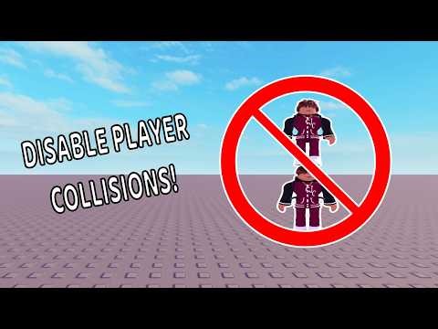 How To Disable Player Collisions - Roblox Studio