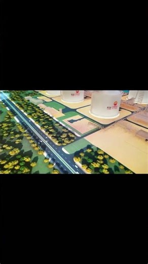 This is a digital sand table model,which supports interactive functions.