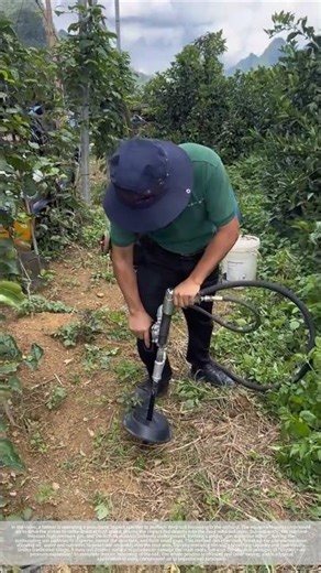 Air blasting soil scarification - good tools and machinery make work more efficient