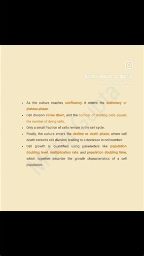 Phases of Cell Growth in Culture