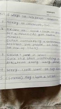 5 Ways to interrupt someone ! #shorts