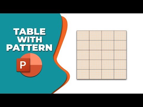 How to fill a table with a pattern in PowerPoint