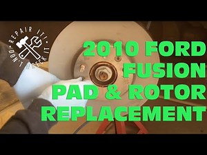 Front brake pads and rotor replacement on a 2010 Ford Fusion