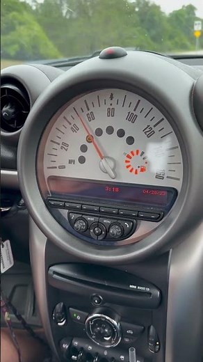 Speedometer on a Mini Cooper