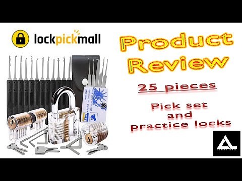 #417 Product review of the 25 Pc practice lock and pick set from Lock Pick Mall