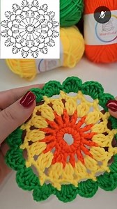 🌸🤩crochet flower doily/ motif/hot pad/coaster/pattern #crochet #diy #howto #craft #crocheting #croche #motif | Crochet&Knitting by marifu6a