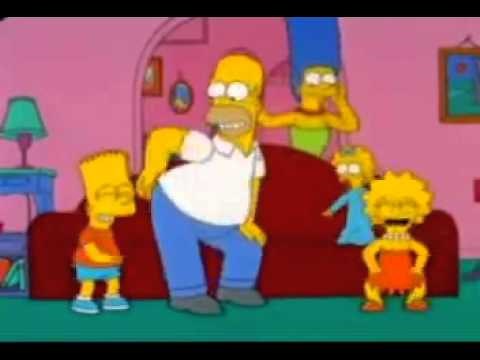 Simpsons dance to ghostbusters
