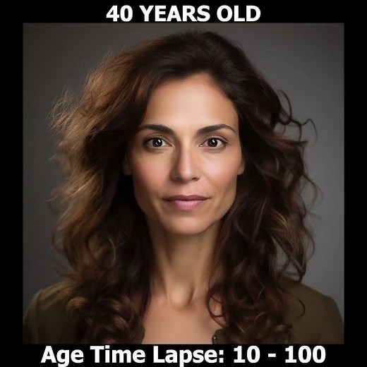 Aging Time Laps 10-100 (Italian Woman)