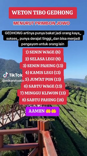 #primbon #primbonjawa #wetonjowo #wetonkelahiran #tiktokpromote #dyppppppppppppppppppppp #fypyukkkk #masukberandafyp