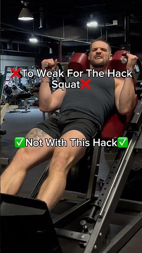 Hack for the hack squat 🙌🏼