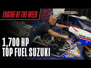 Larry "Spiderman" McBride's Suzuki Top Fuel Motorcycle Engine
