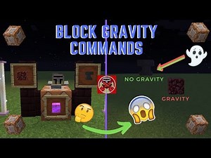 Command Block Tutorial #48: Block Gravity Commands in Minecraft (1.14+)