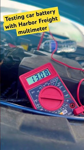 Testing car battery with harbor freight multimeter. Drops below 10 when starting🤔