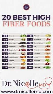 20 best high fiber foods!