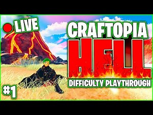 Craftopia Hell Difficulty Playthrough LIVE | Episode 1 | Craftopia Playthrough
