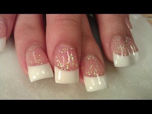 SOLAR NAILS PINK & WHITE Part 3