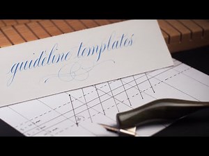 How to make a calligraphy guideline template for writing on multiple items like envelopes and cards