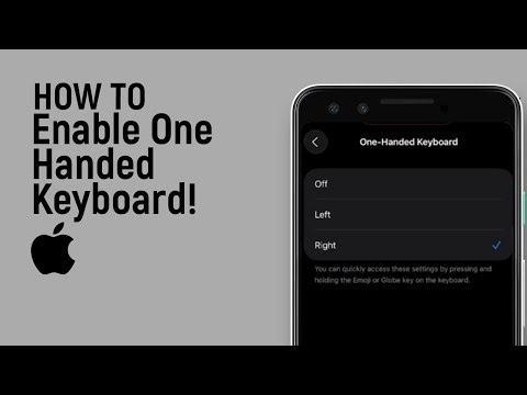 How to Enable One Handed Keyboard on iPhone [easy]