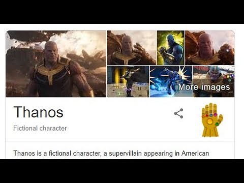Thanos "Snap" Google Easter Egg
